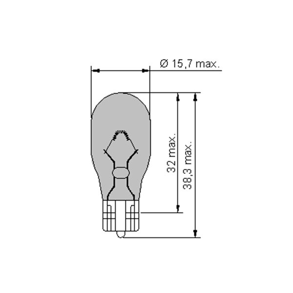 Bec auto auxiliar Tesla, WY16W, semnalizare, 12V/16W - eMAG.ro