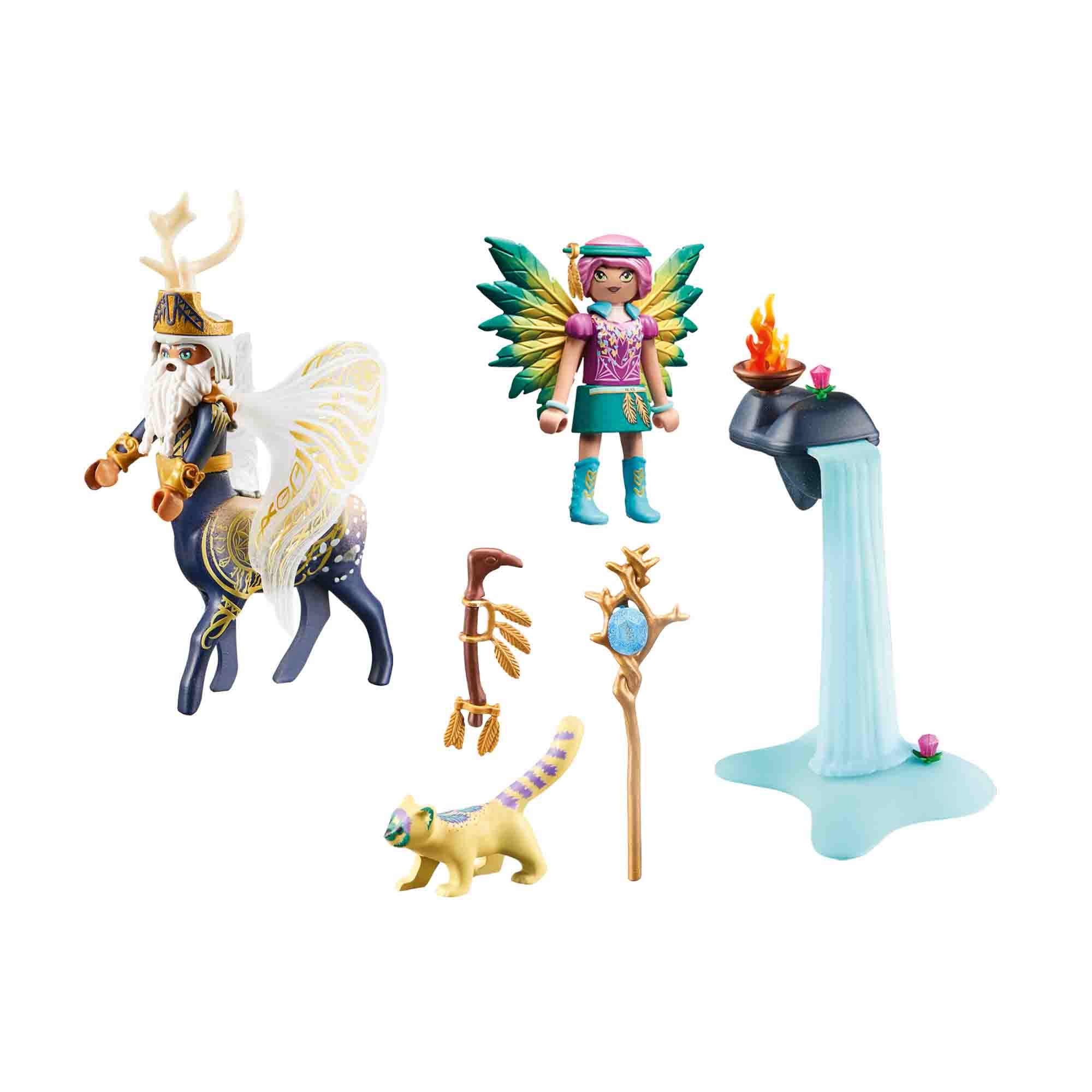 Playmobil Adventures of Ayuma - Knight Fairy Hildi si Abjatus - eMAG.ro