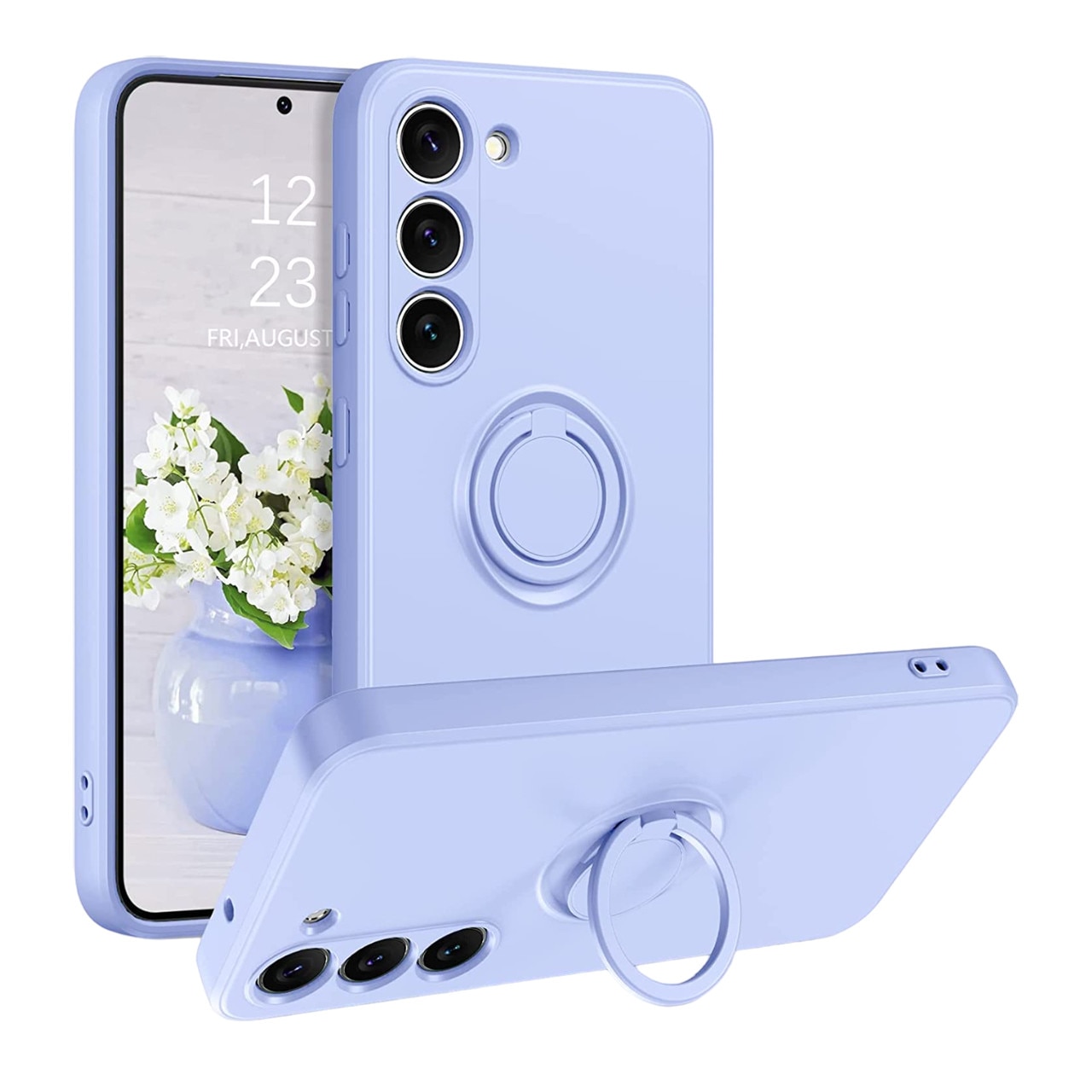 Husa DaDen cu inel rotativ 360 pentru Samsung A54 5G, Silicon Premium ...