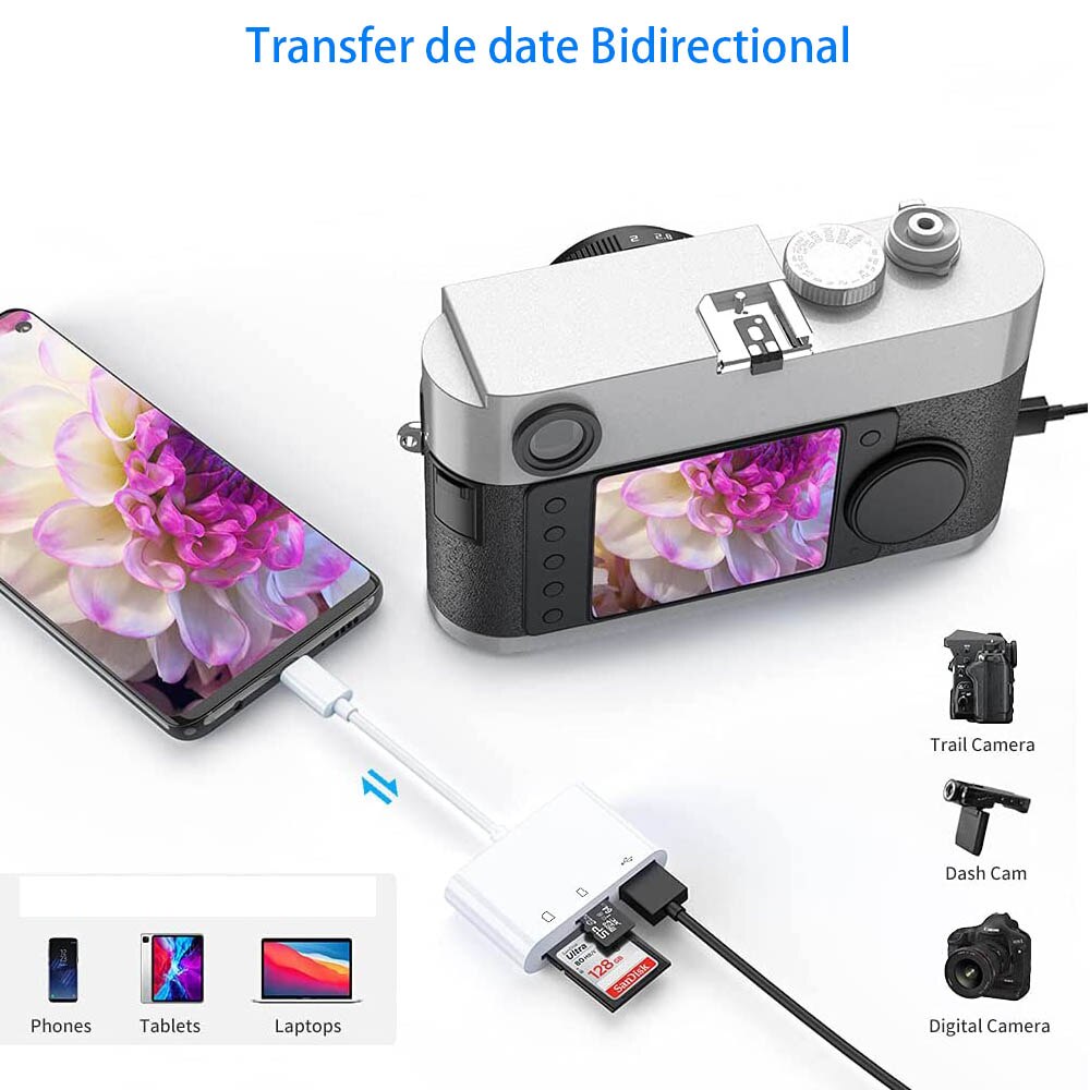Cititor de carduri 3 in 1 multifunctional, Cu /SD/TF/USB 3.0, pentru ...