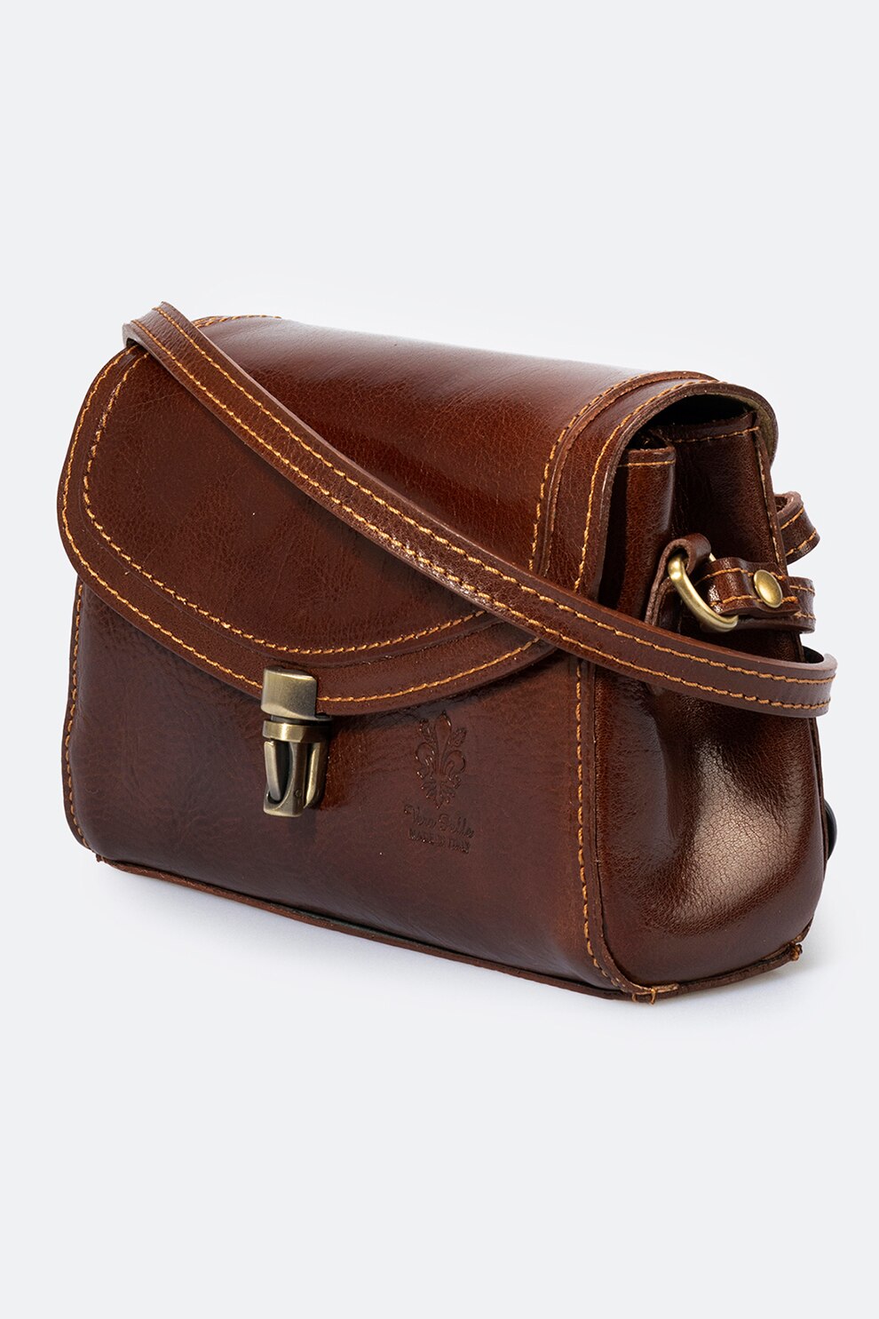 Massimo Castelli, Geanta crossbody de piele, Maro - eMAG.ro