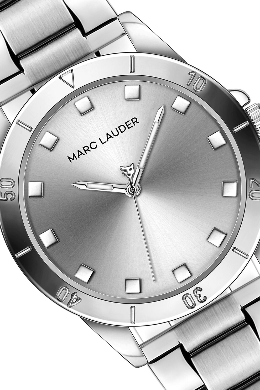 Marc Lauder, Ceas analog cu o bratara metalica, Argintiu - eMAG.ro