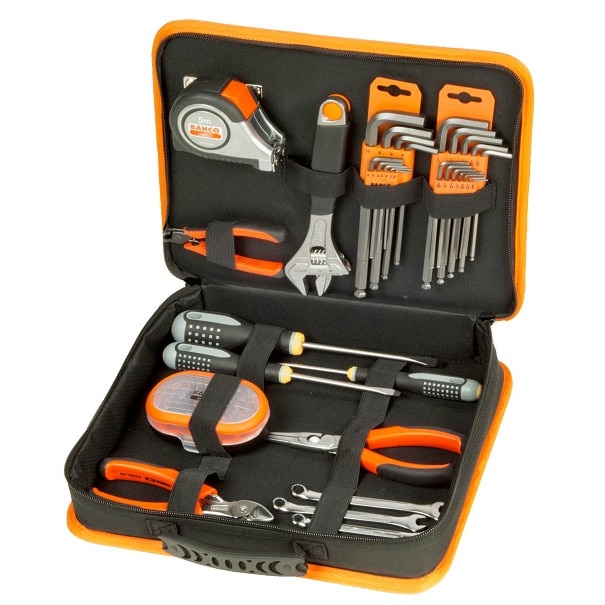 Geanta de scule, Bahco, 33 x 27.5 x 6.2 cm, Negru/Galben - eMAG.ro