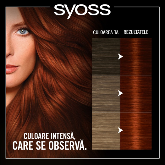 Vopsea de par permanenta fara amoniac Syoss Color Oleo Intense, 5-77 ...