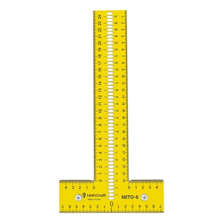 Vinclu multifunctional, LeanCraft, MITO-6, Plastic, 250 mm, Galben ...