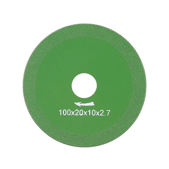 Disc diamantat pentru polizor unghiular, 100 x 20 x 10 mm, Marmura ...