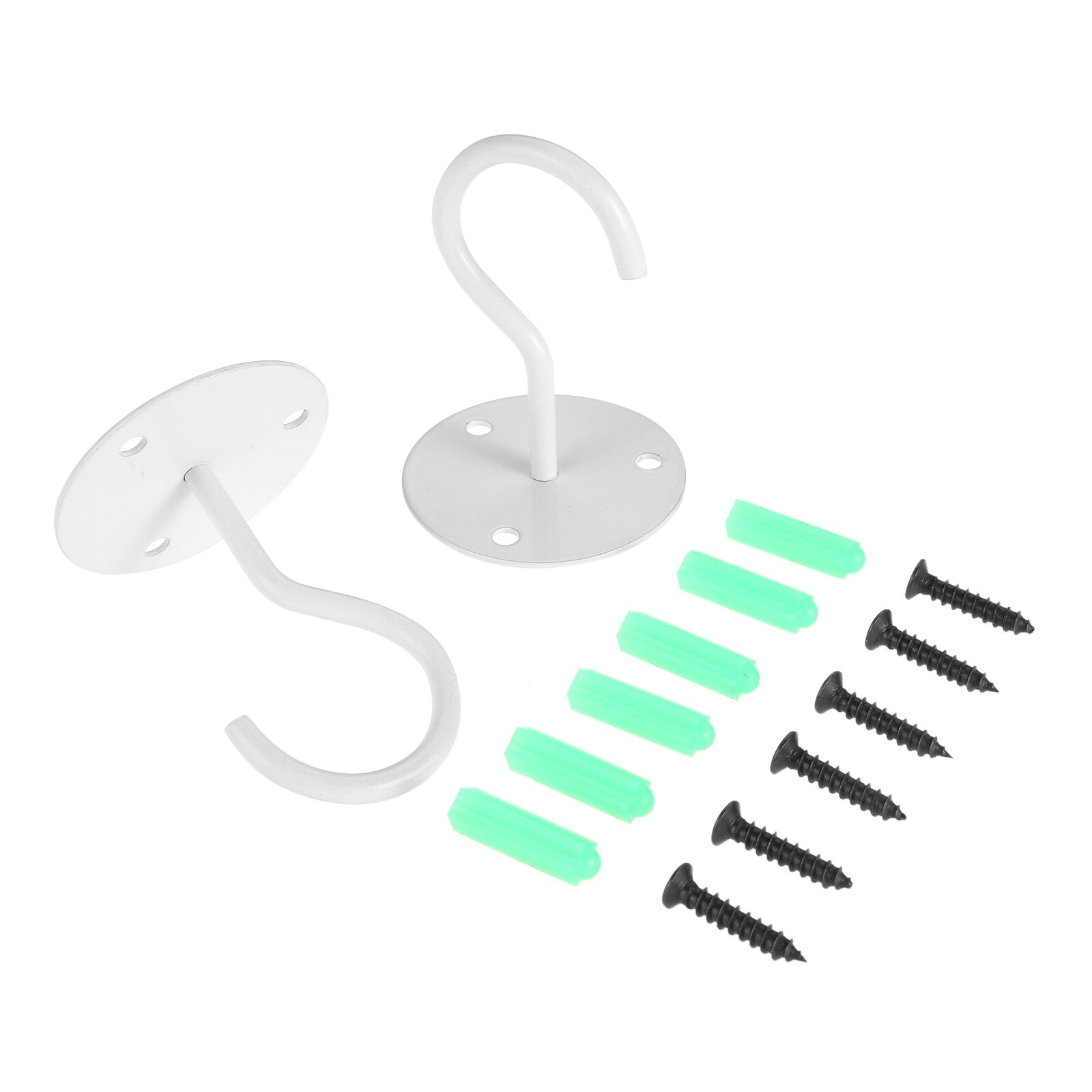 Carlige de tavan pentru plante, 2 buc, Alb - eMAG.ro