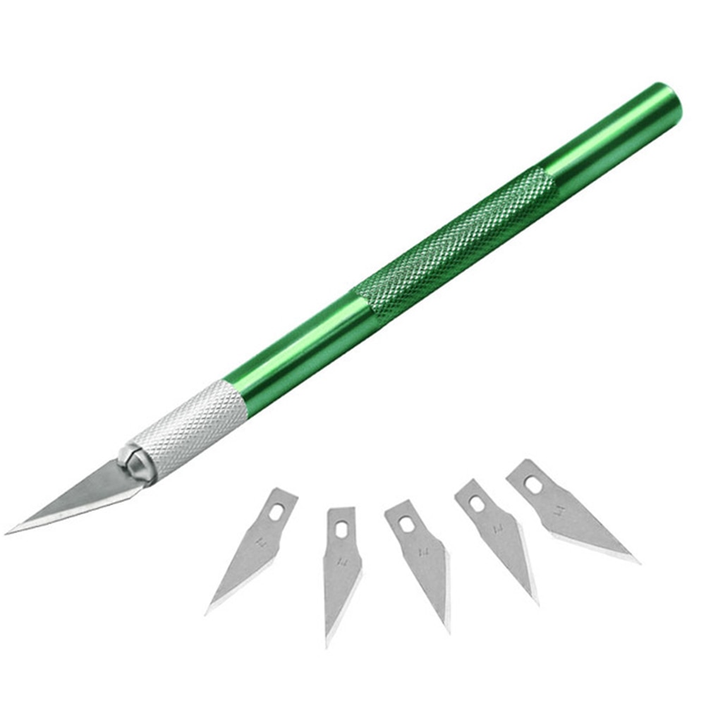 Set cutit pentru sculptura artistica, cu 6 lame, Verde - eMAG.ro