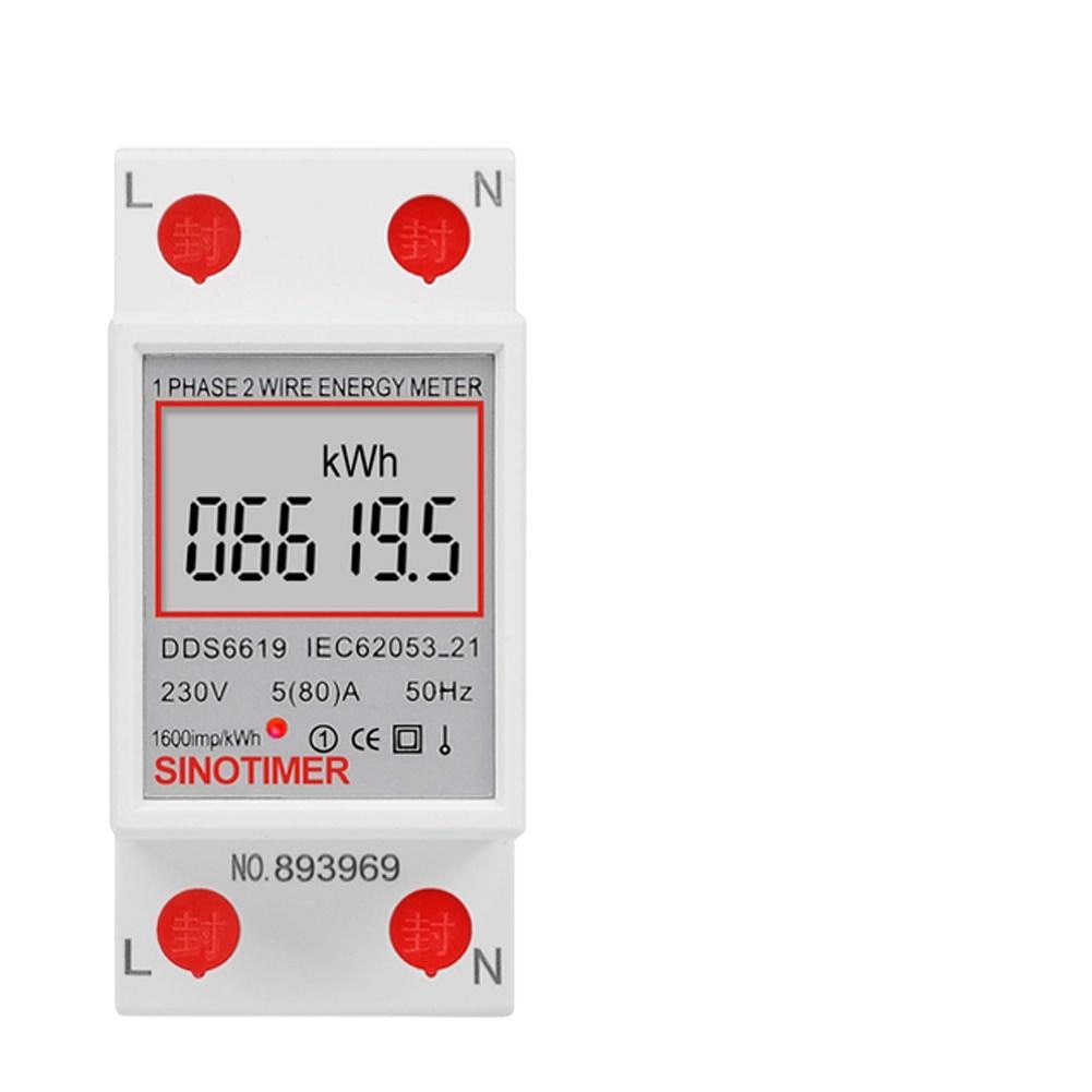 Contor de energie, Watt KWh, Montare pe sina DIN, Pentru echipamente ...