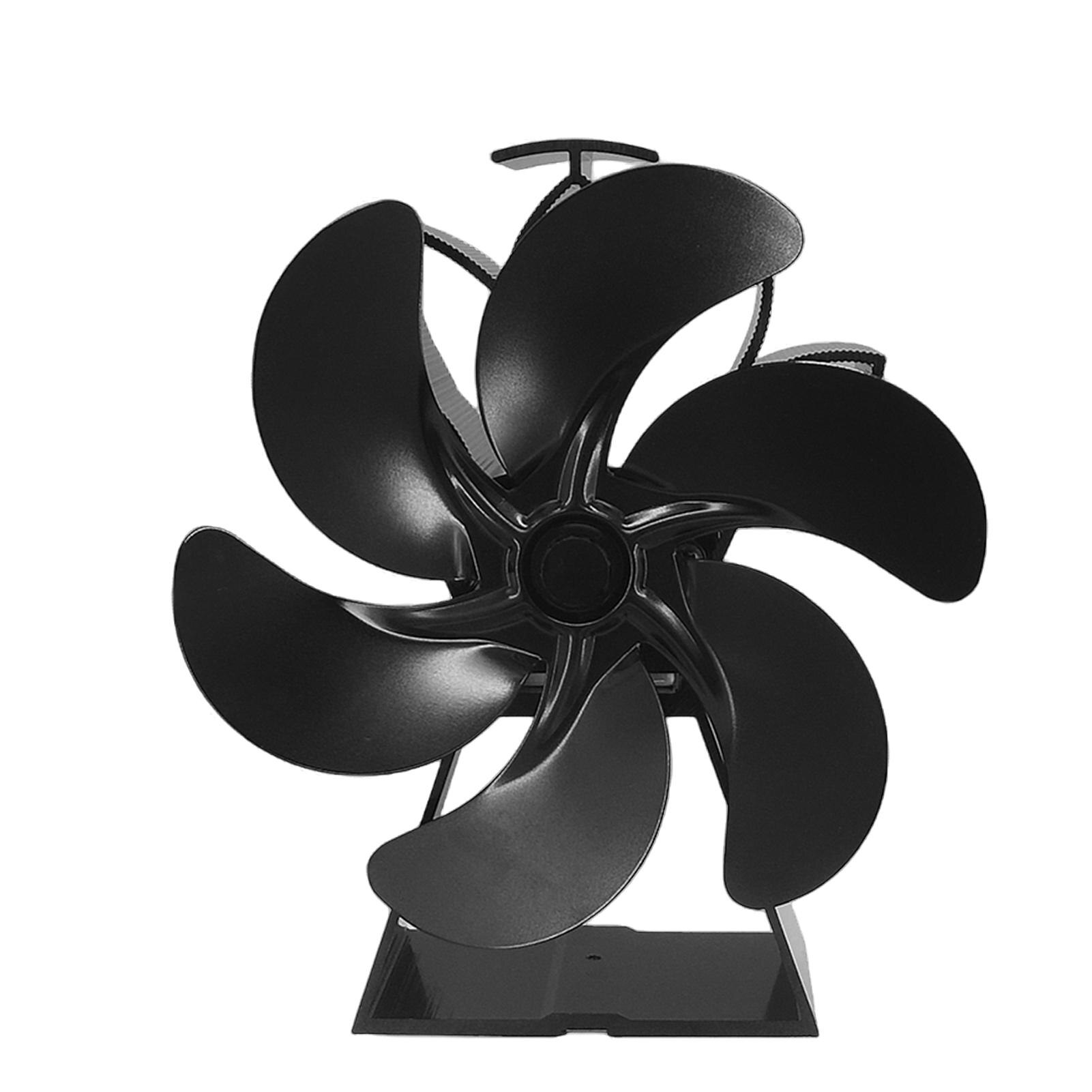 Ventilator de soba cu alimentare termica, 6 palete, Negru - eMAG.ro