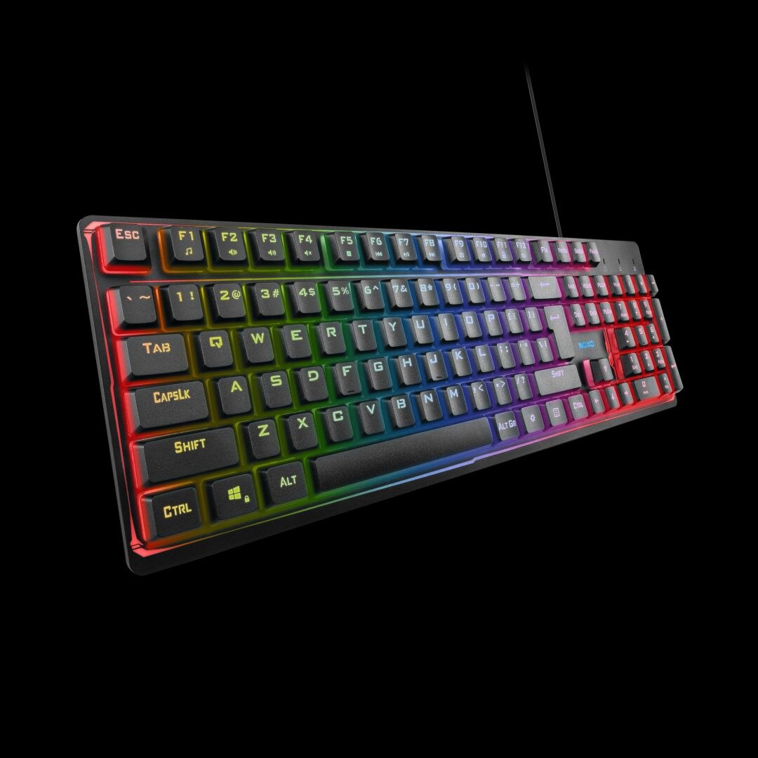 Tastatura gaming Fusionlight, Noxo, Functie iluminare, Negru - eMAG.ro