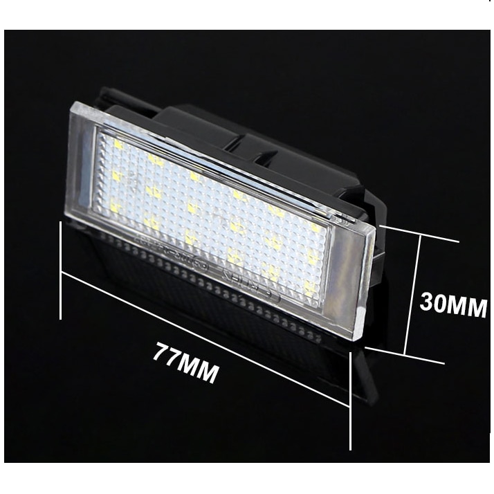 Set lampi numar Ventoo®, cu led, fara eroare de bec ars, canbus ...