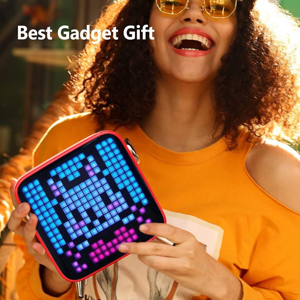 Портативна колонка "Pixel Art" Divoom Tivoo Max, Червена - eMAG.bg