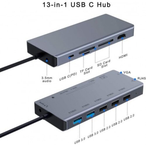 Usb c hub 13 in 1 - eMAG.hu