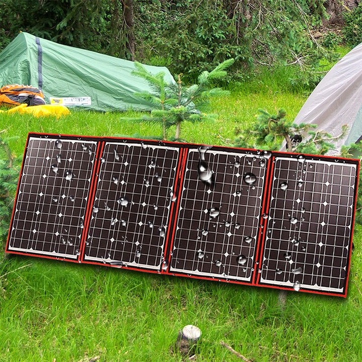Panou Solar Flexibil, Pliabil, 200W, 36 Celule, 20 A, Controller - eMAG.ro