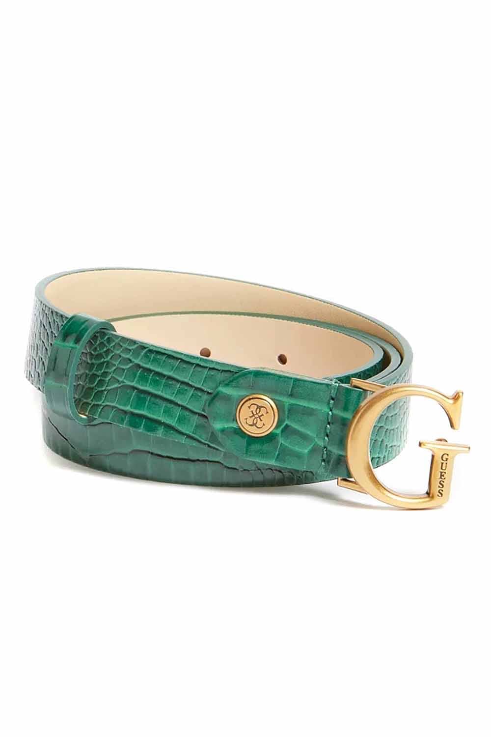 Curea de dama GUESS Raffie Belt SKUBW7495, verde jad, M - eMAG.ro