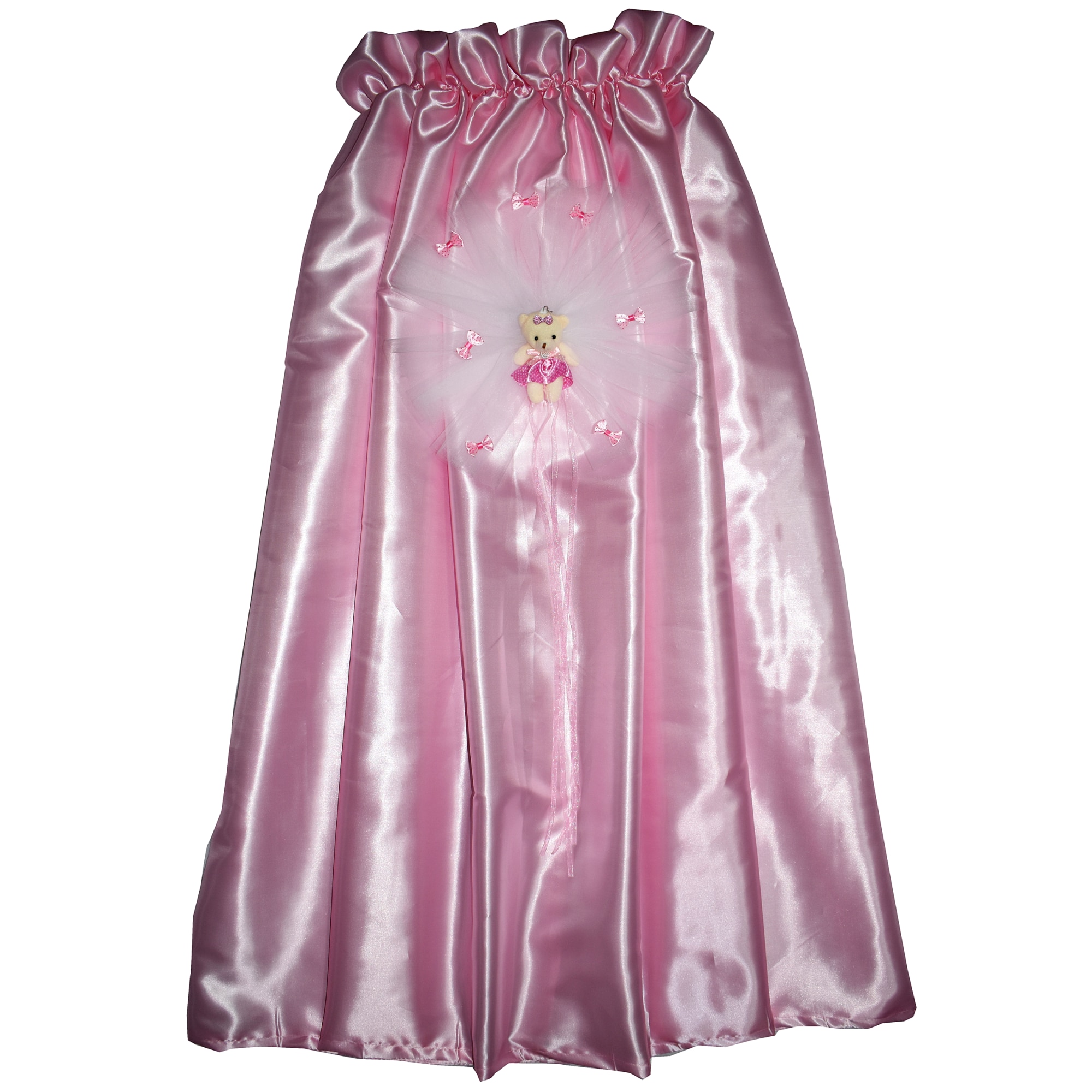 Aranjament cristelnita botez satin roz pudrat - eMAG.ro