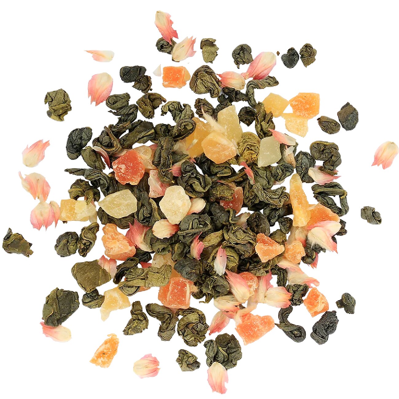Ceai verde ceylon Cream Fantasy cu papaya, petale trandafir, capsuni si ...