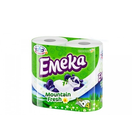Toalettpapír 3x Emeka 4 tekercs 3 rétegű Mountain Fresh - eMAG.hu