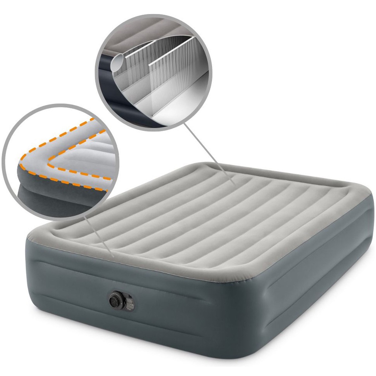 Saltea gonflabila INTEX Essential Rest "Queen Size", 152x203x46 cm ...