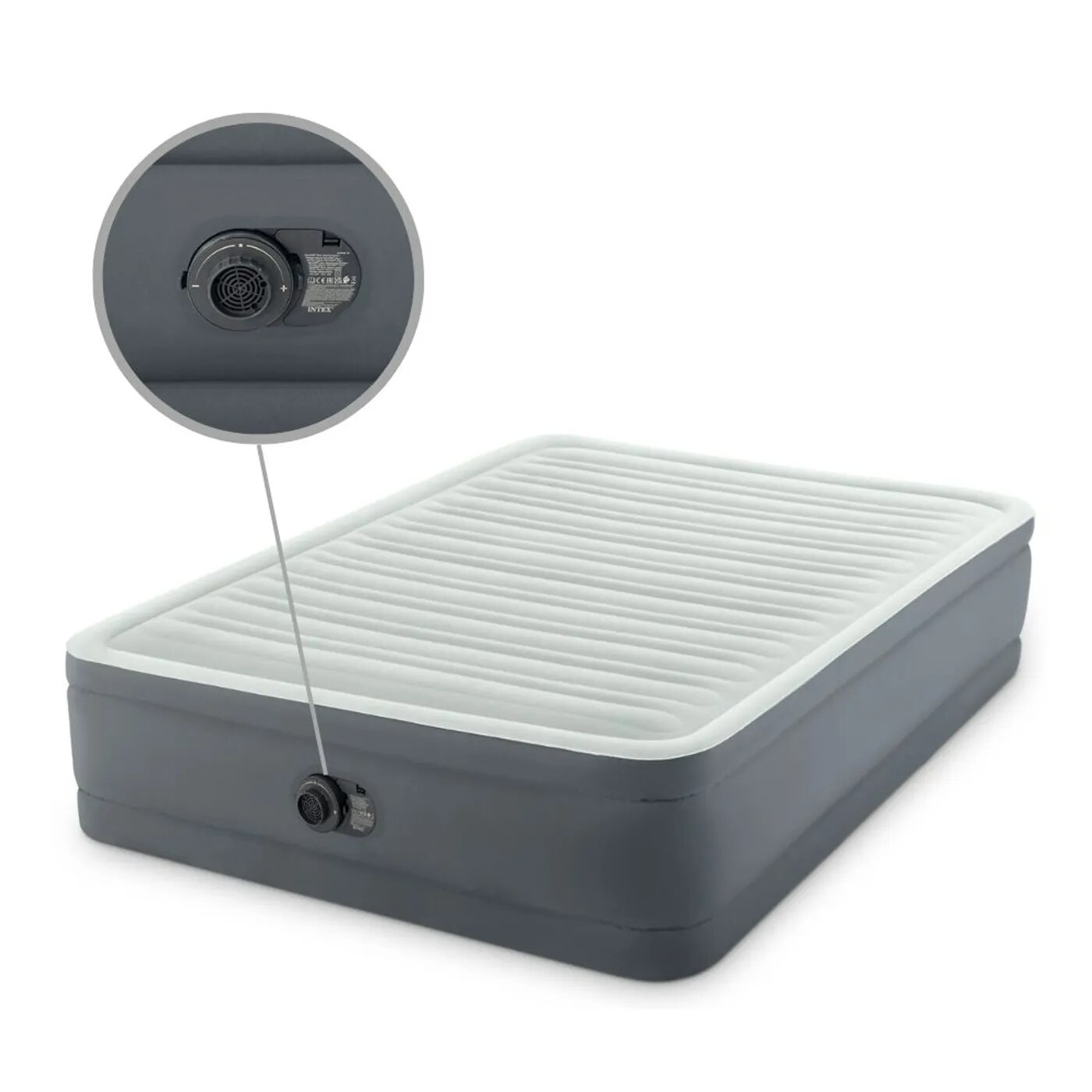 Saltea gonflabila INTEX PremAire I "Queen Size", 152x203x46 cm, pompa ...