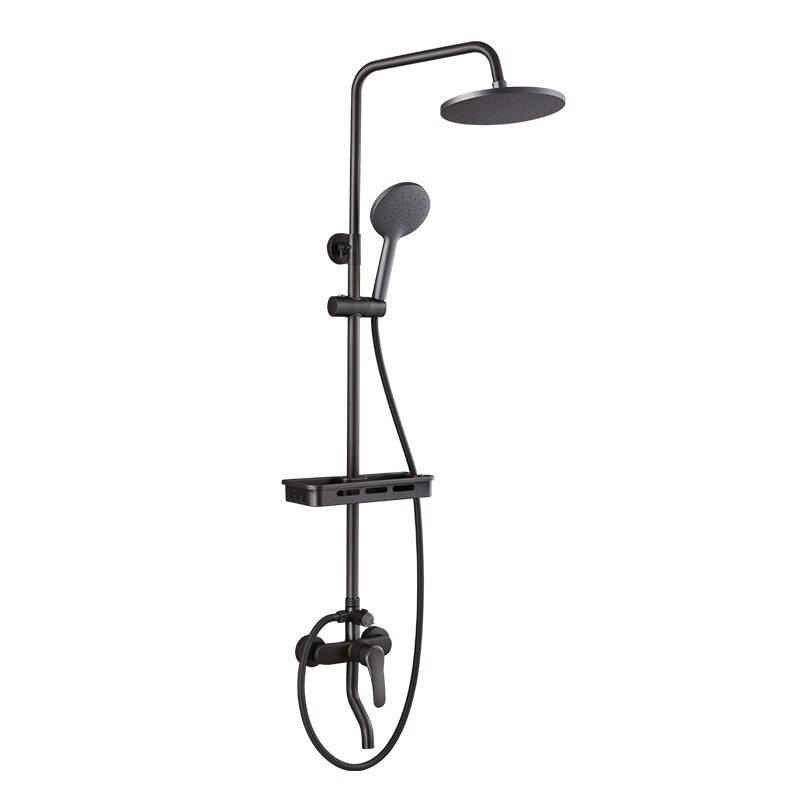 Set de dus, Cupru/Otel, 1.5 m, Negru - eMAG.ro
