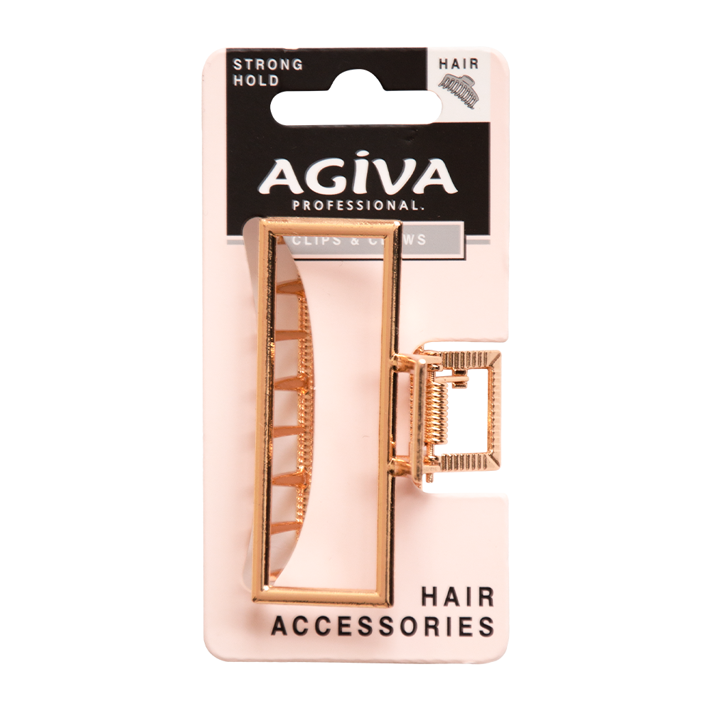 Agrafa par, Agiva, Metal, 7 cm, Auriu - eMAG.ro