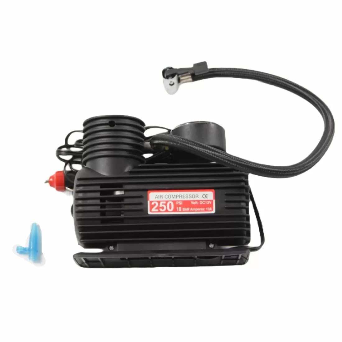 Compresor anvelope cu manometru, 12V, cu priza bricheta - eMAG.ro