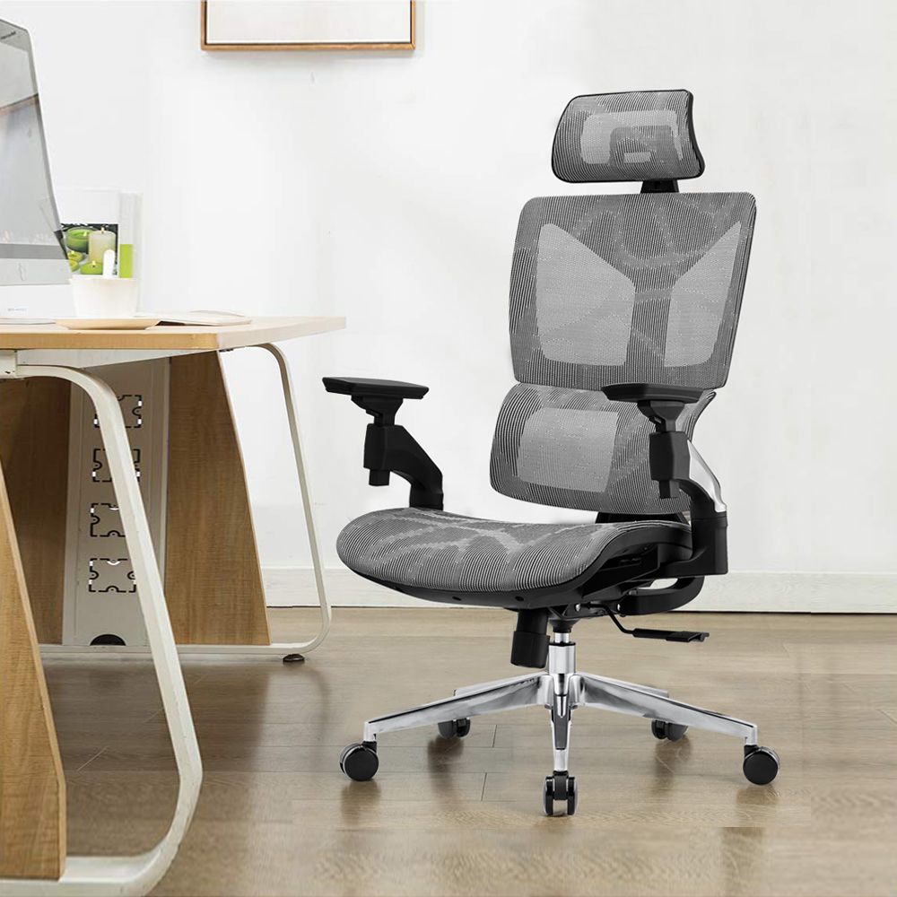 Scaun Ergonomic Pentru Birou, cu Tetiera 2D si Cotiere 4D Reglabile ...