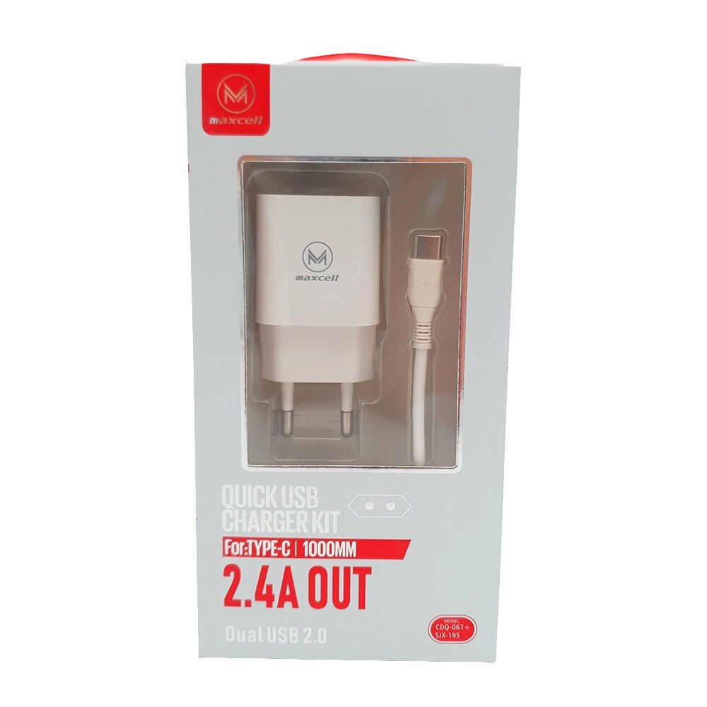 Incarcator Maxcell Priza si Cablu 2.4A - eMAG.ro
