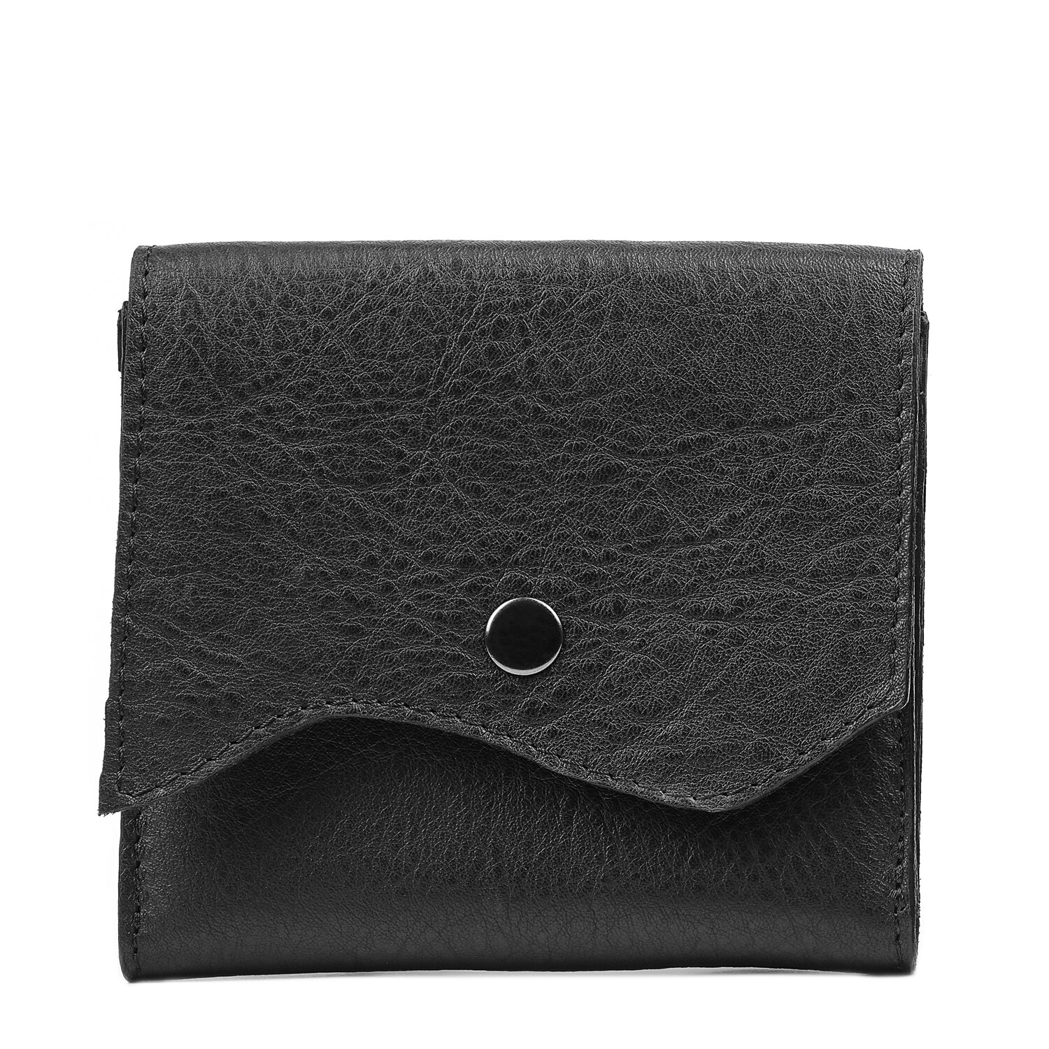 Portofel mini, piele naturala, Koja Concept, negru - eMAG.ro