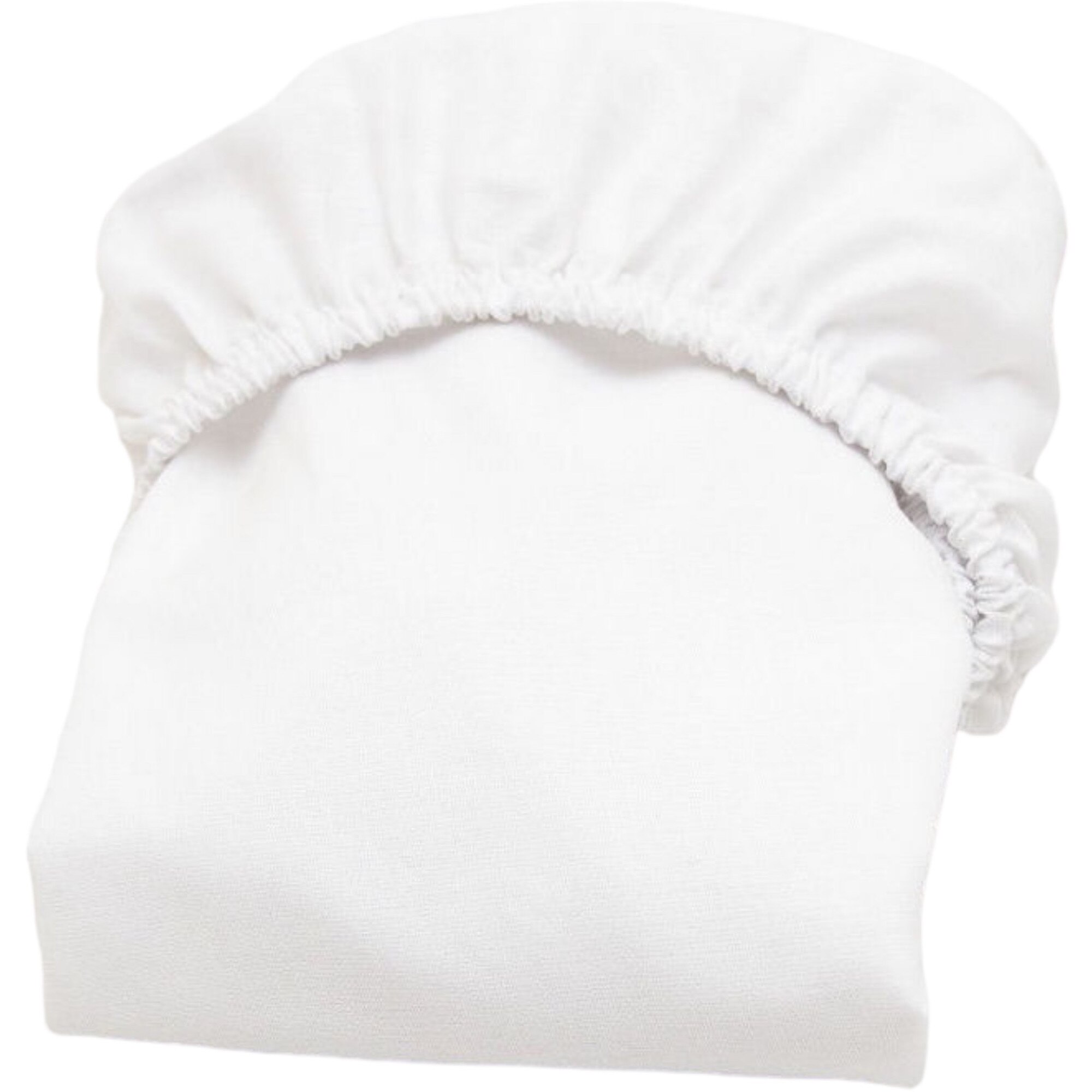 Cearceaf rotund pentru pat bebelus, ALB 75x75 cm, pentru saltea rotunda ...