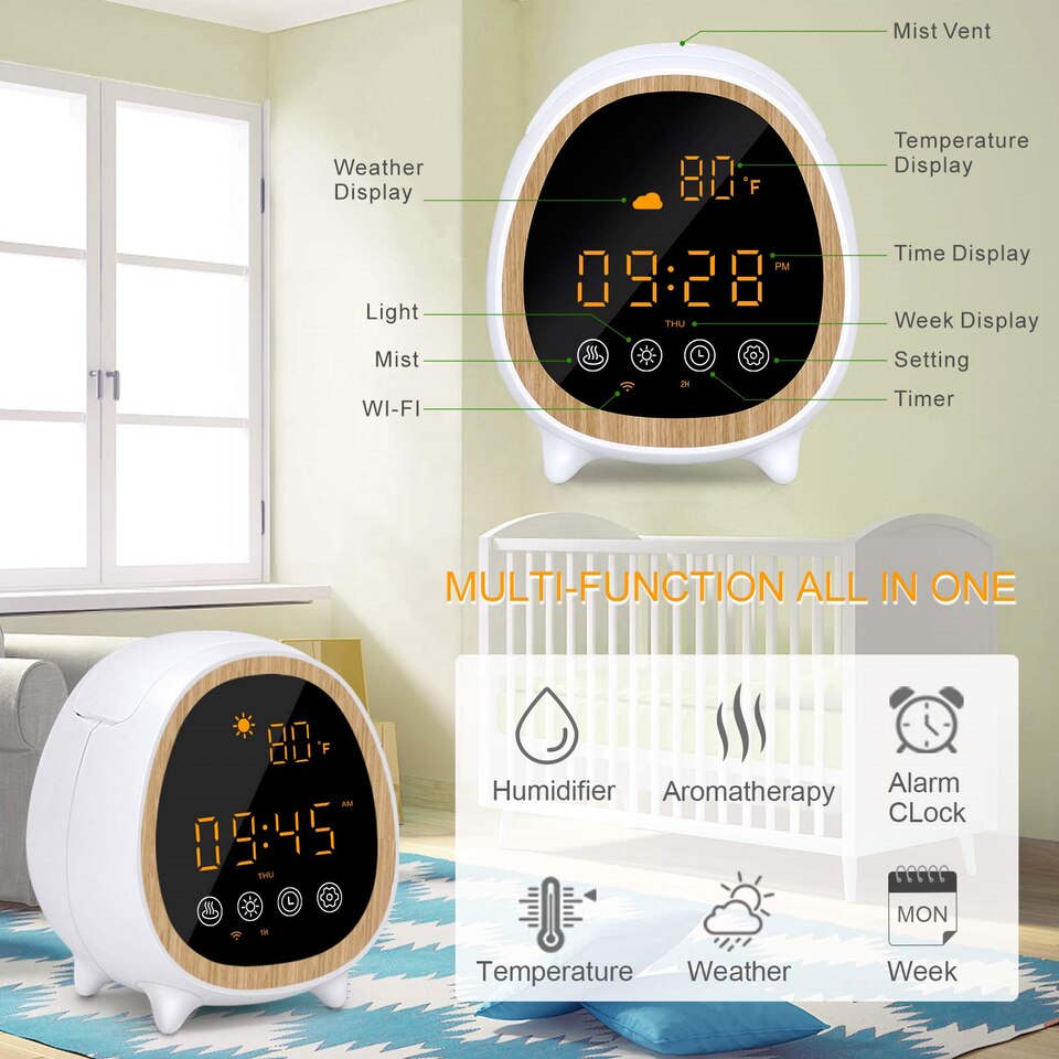 Umidificator de aer SeLeSe, smart cu wifi cu Alexa APP, Google Home APP ... Umidificator de aer SeLeSe, smart cu wifi cu Alexa APP, Google Home APP ...