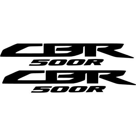 Sticker x2, Honda CBR500R, Negru, 20cm - eMAG.ro