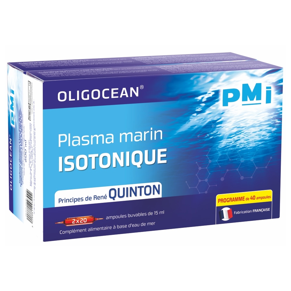 Plasma marina izotonic quinton Oligocean, 20 fiole buvabile x 15ml, 300 ...