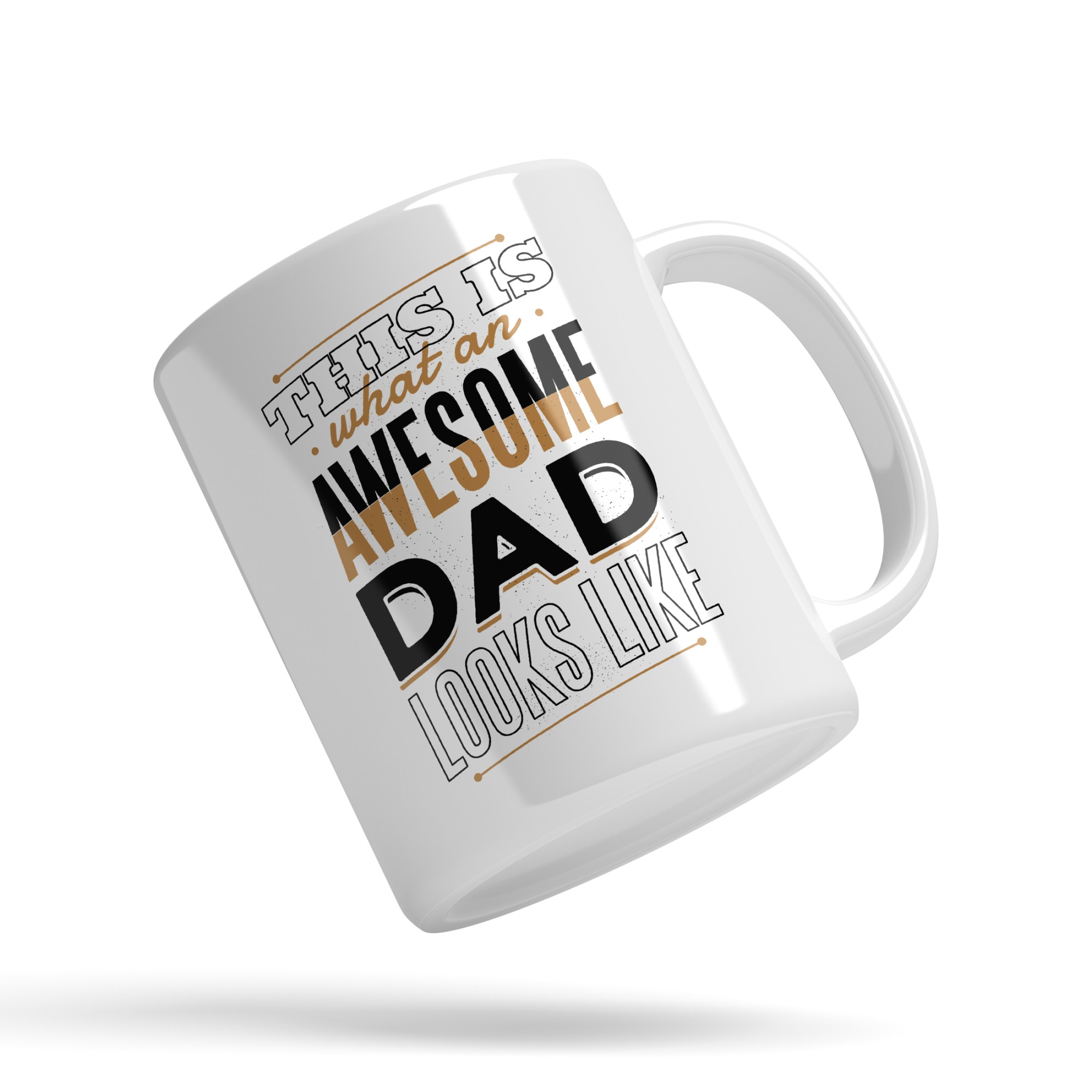 Cana Cu Text In Engleza This Is What An Awesome Dad Looks Like, Relatie ...