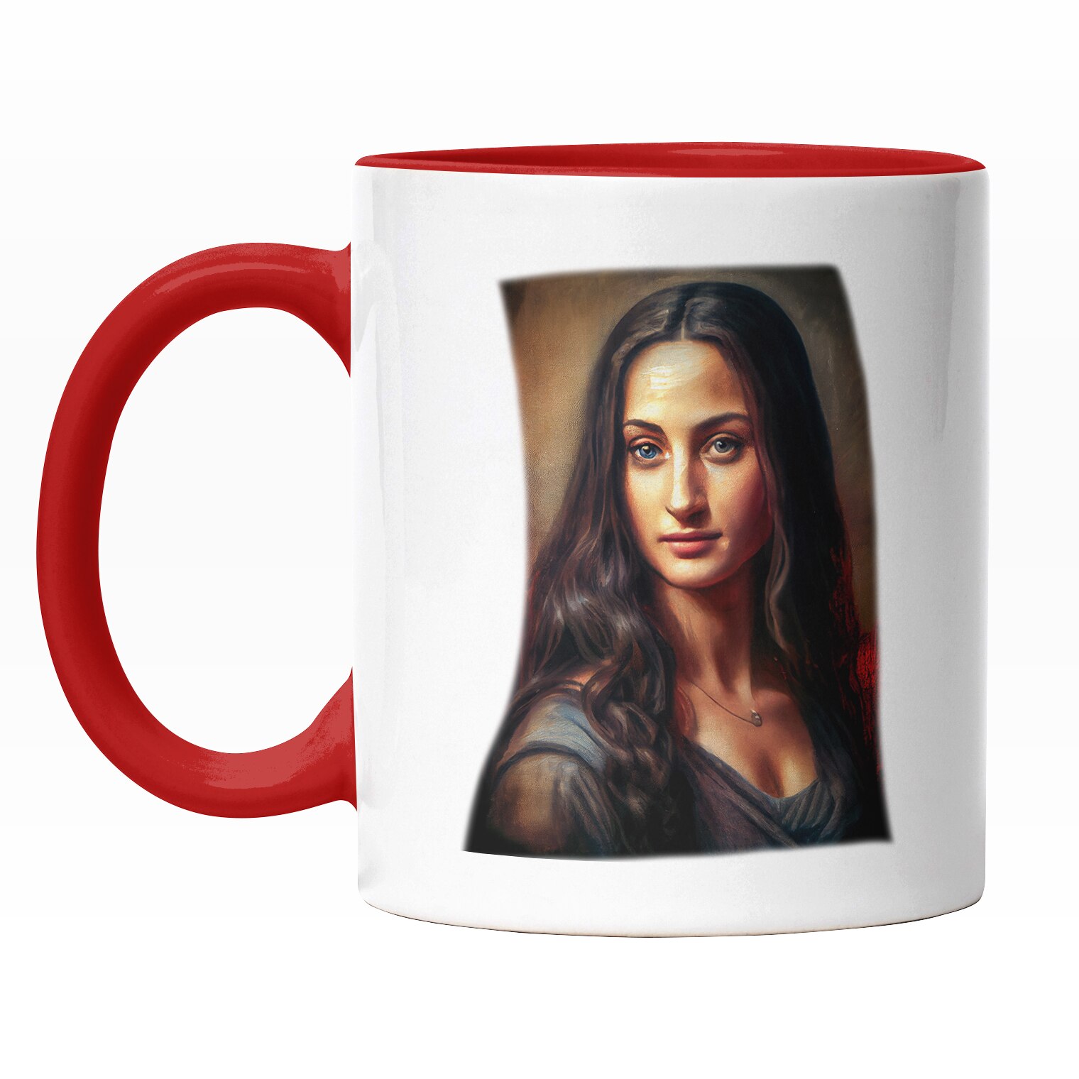 Cana Cu Pictura Still Mona Lisa Moderna, Gioconda, Caricatura, Leonardo ...