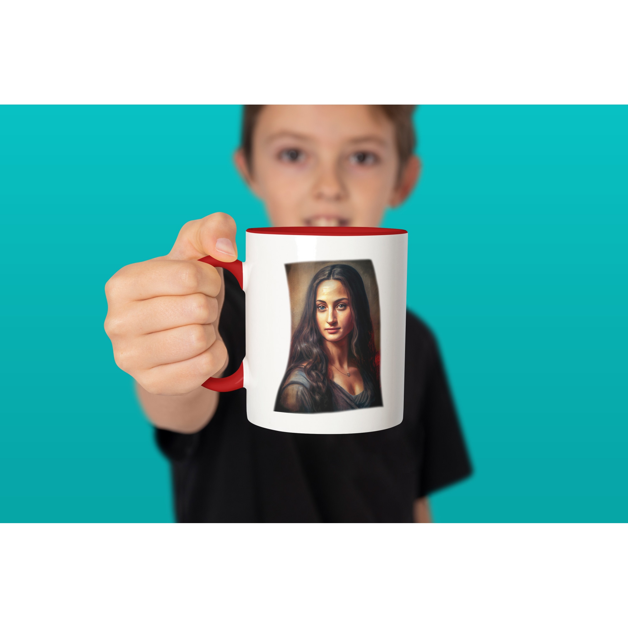 Cana Cu Pictura Still Mona Lisa Moderna, Gioconda, Caricatura, Leonardo ...