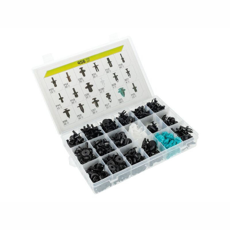 Set 456 cleme si elemente de fixare, 18 marimi diferite, 63689 ...