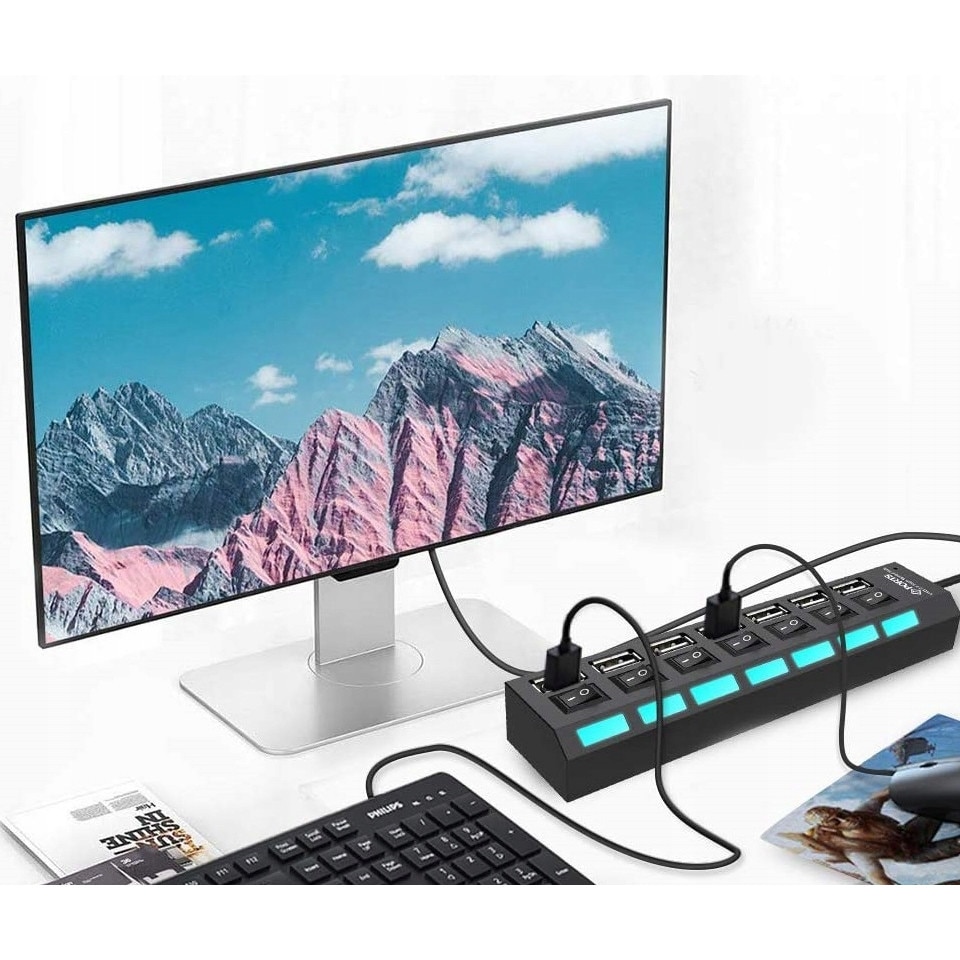 Port elosztó hub usb 7x usb 2.0 - eMAG.hu