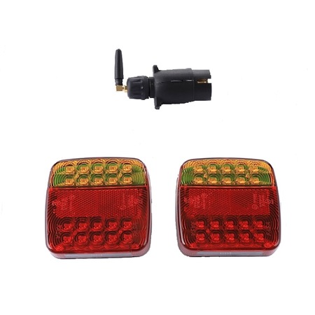 Set 2 stopuri cu Led pentru remorca cu magnet si priza cu 7 pini cu ...