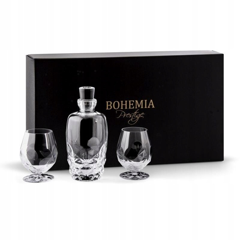 Set pentru coniac, BOHEMIA, Cristal, Transparent - eMAG.ro