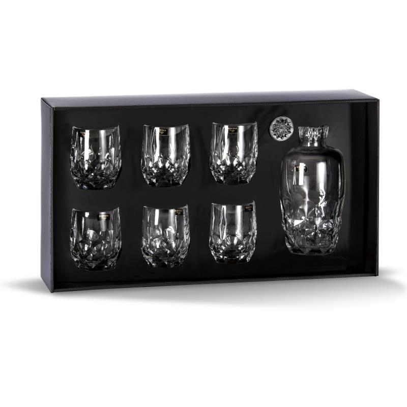 Set pentru coniac, BOHEMIA, Cristal, Transparent - eMAG.ro