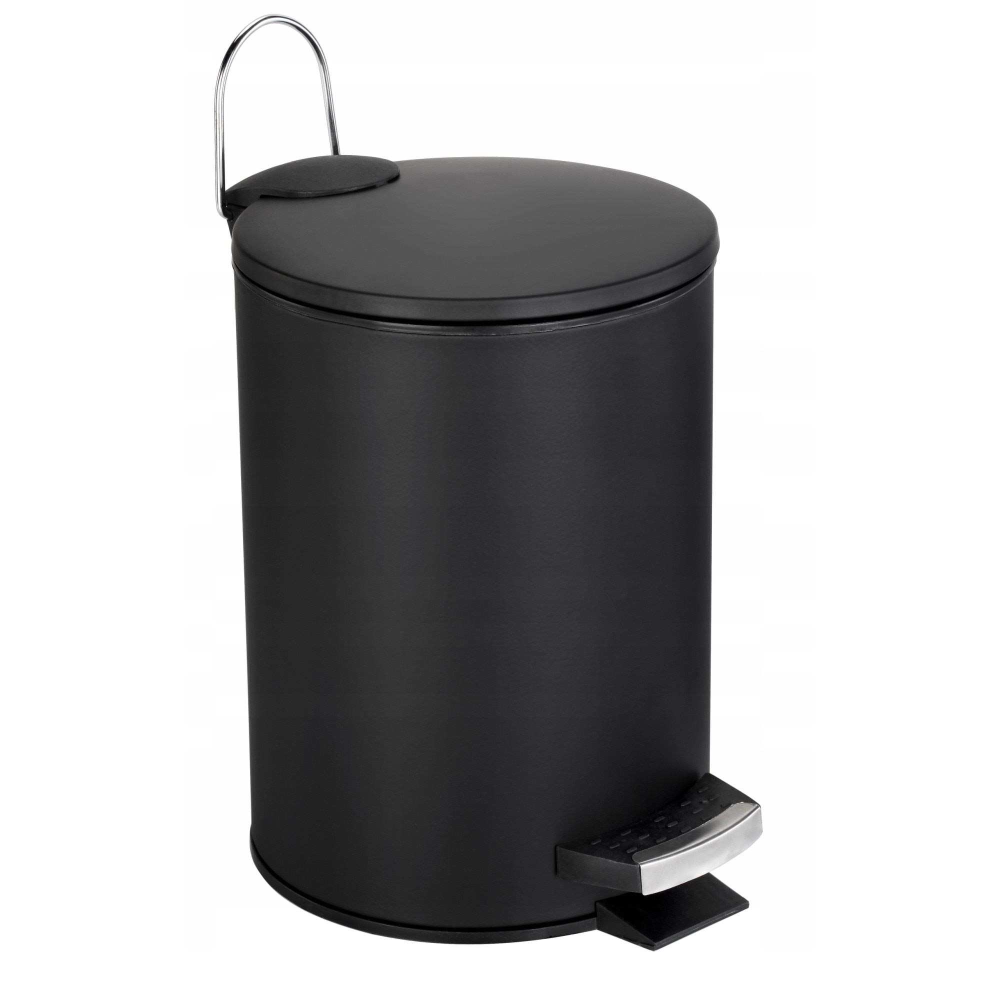 Cos de gunoi pentru baie, Alsea, 3L, 23 x 19 x 17 cm, Negru - eMAG.ro