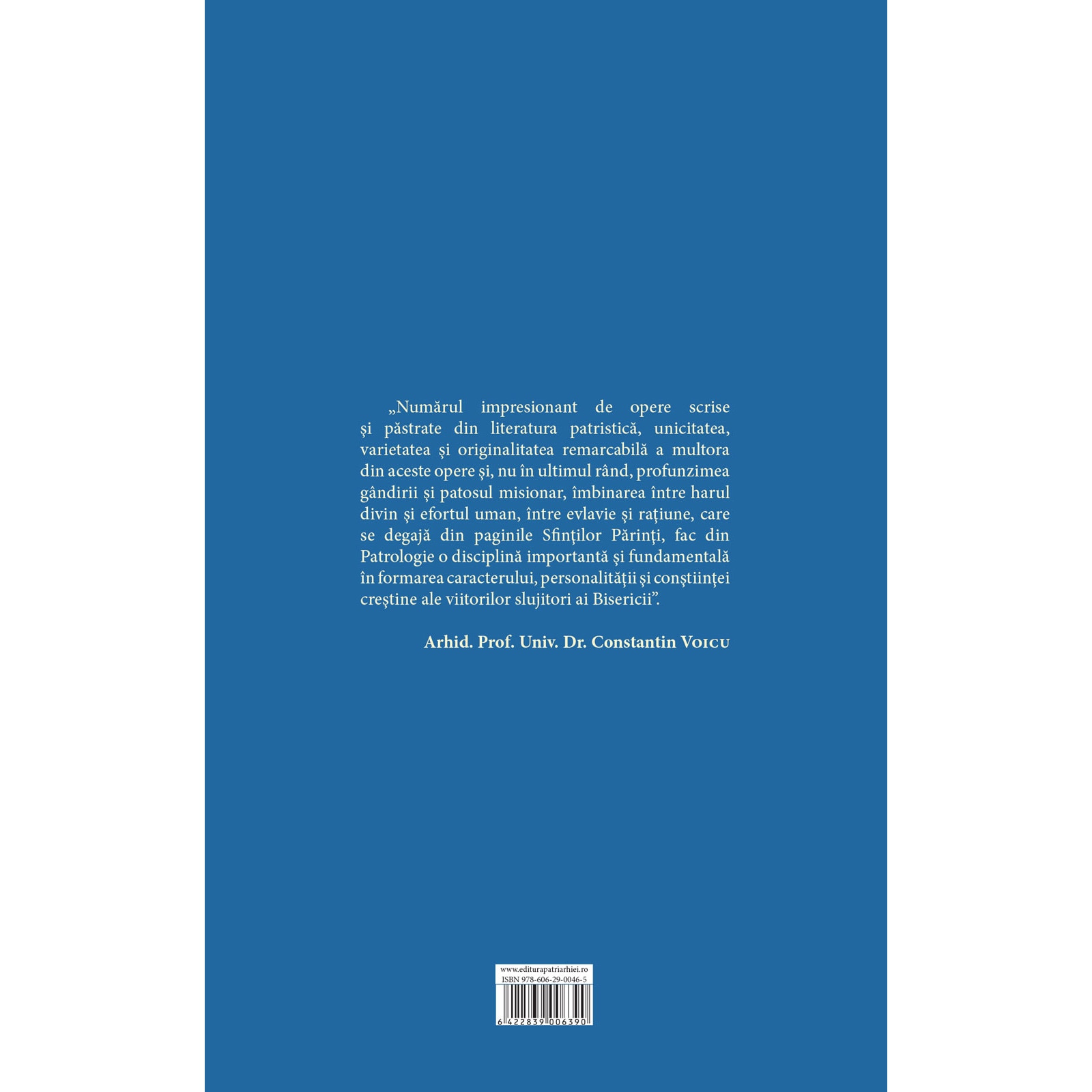 Patrologie – Vol. 1 Editia 2015- Arhid. Prof. Univ. Dr. Constantin Voicu, Pr. Lect. Univ. Dr ...