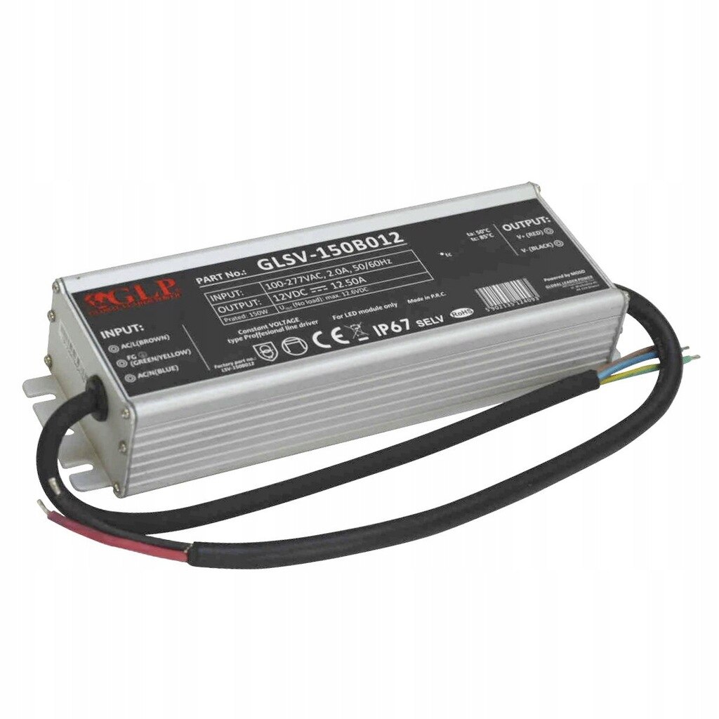 Sursa alimentare LED GLP 12V 150W 12.50A IP67 - eMAG.ro