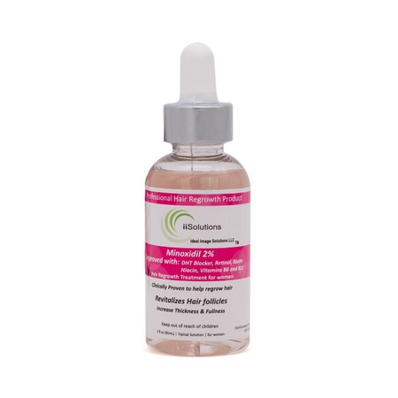 Hajnövesztő oldat nőknek, Minoxidil iiSolutions 2%, 1 hónapos ...