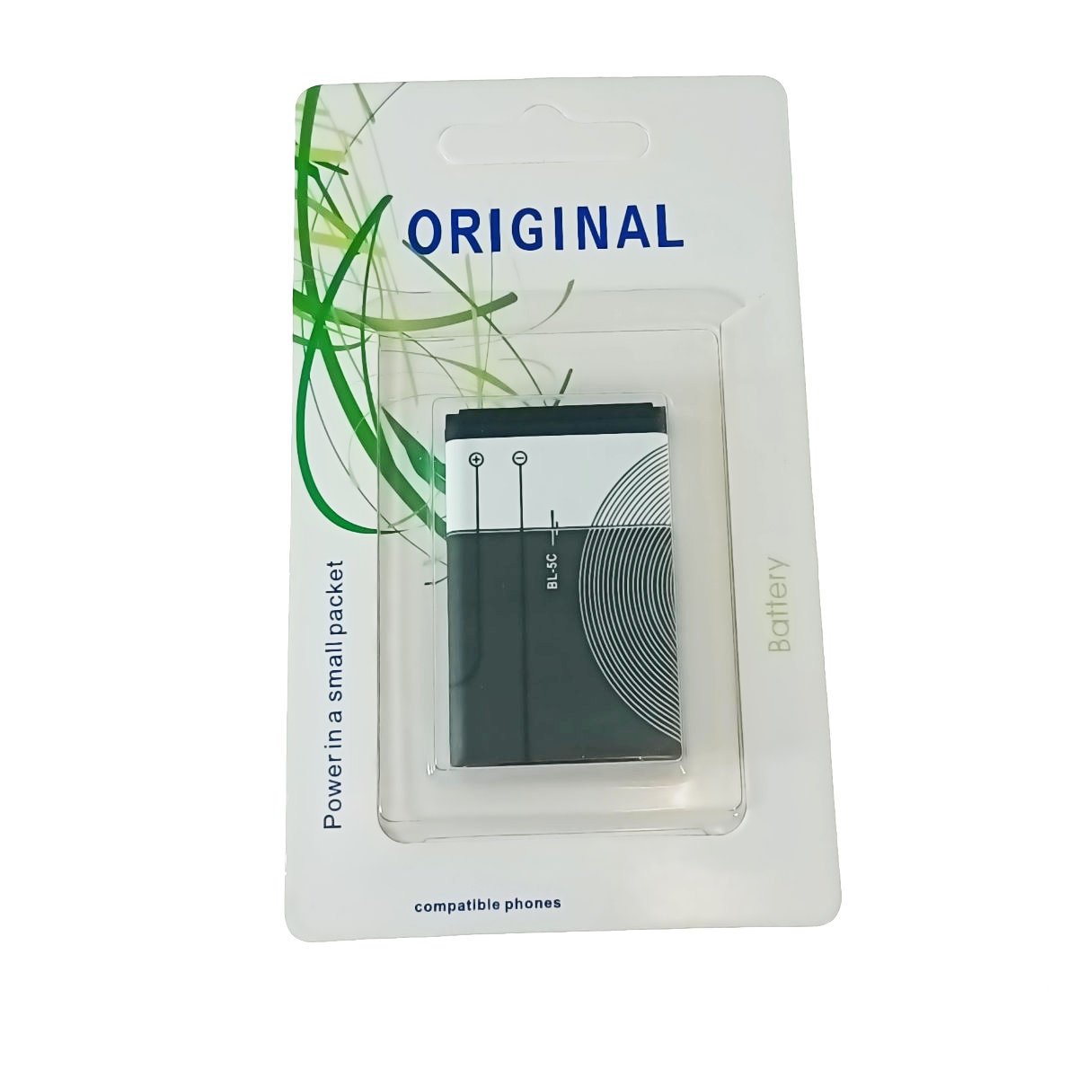 Li-ion батерия, BL-5C, 1200mAh, 3.7V 4.4Wh, Original 10840, за електронни устройства, в блистер ...