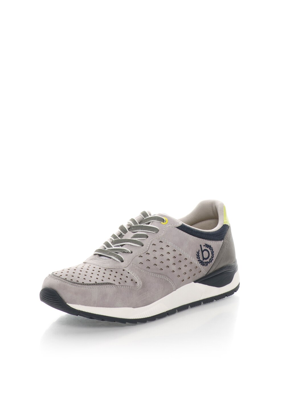 Bugatti Pantofi sport gri cu segmente perforate 43 - eMAG.ro