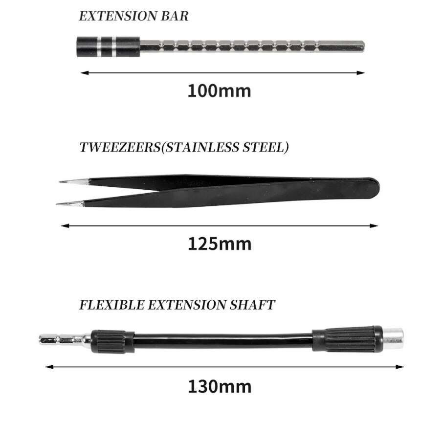 Kit instrumente reparatie electronice, 170 in 1, Negru/Albastru - eMAG.ro